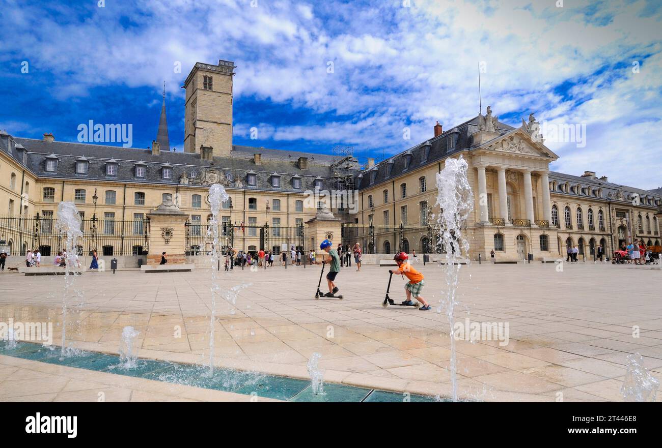 Dijon. Ducal Palace, city hall, Place de la Liberation Square, Cote d ...