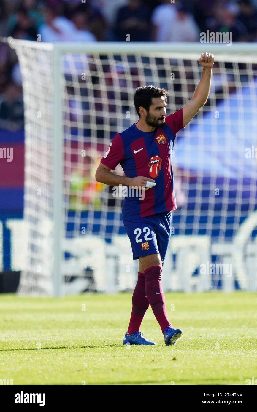 Ilkay Gundogan (FC Barcelona) celebrates after scoring during La Liga ...