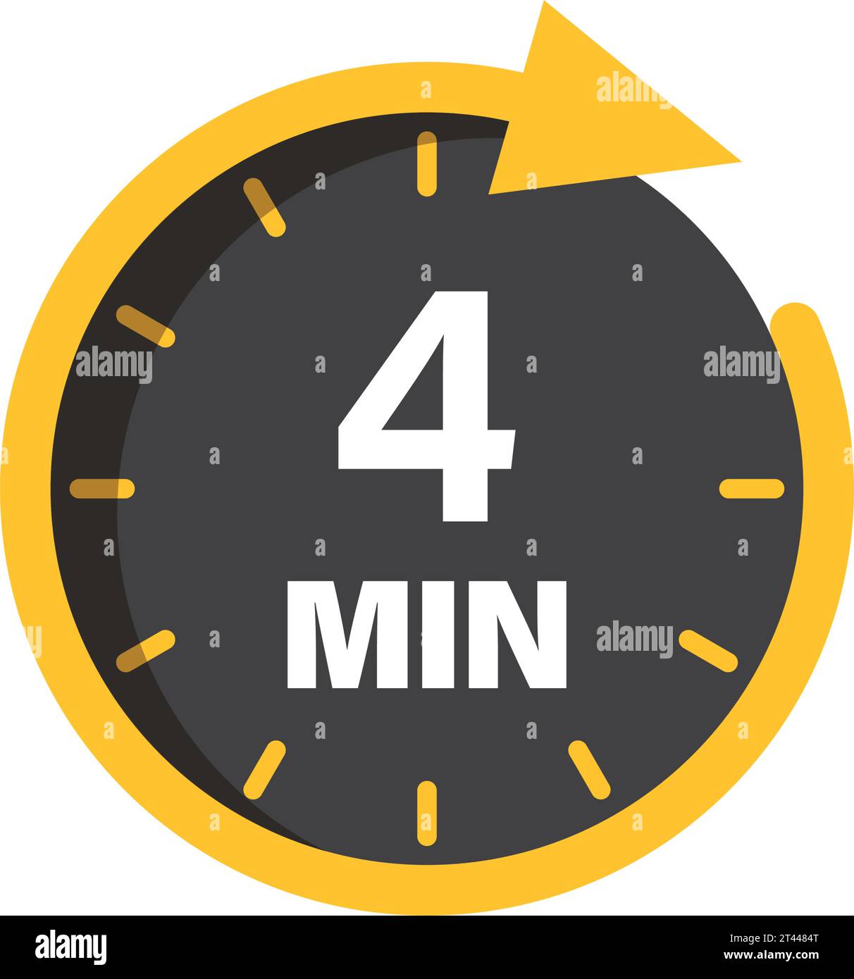 Digital stopwatch 4 minutes Stock Vector Images - Alamy