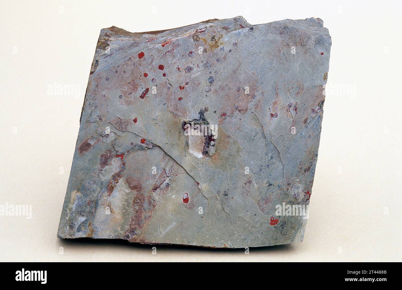 Schist is a metamorphic rock with foliation (schistose texture). Sample ...