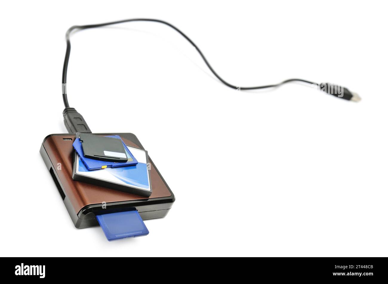 card-reader and flash memory isolated on white Stock Photo - Alamy