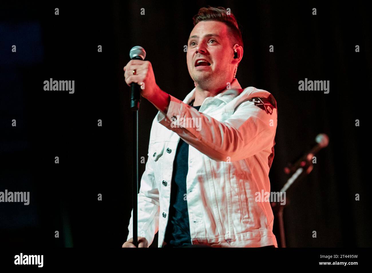 Edmonton, Canada. 26th Oct, 2023. Ty Hunter lead singer of the Canadian ...