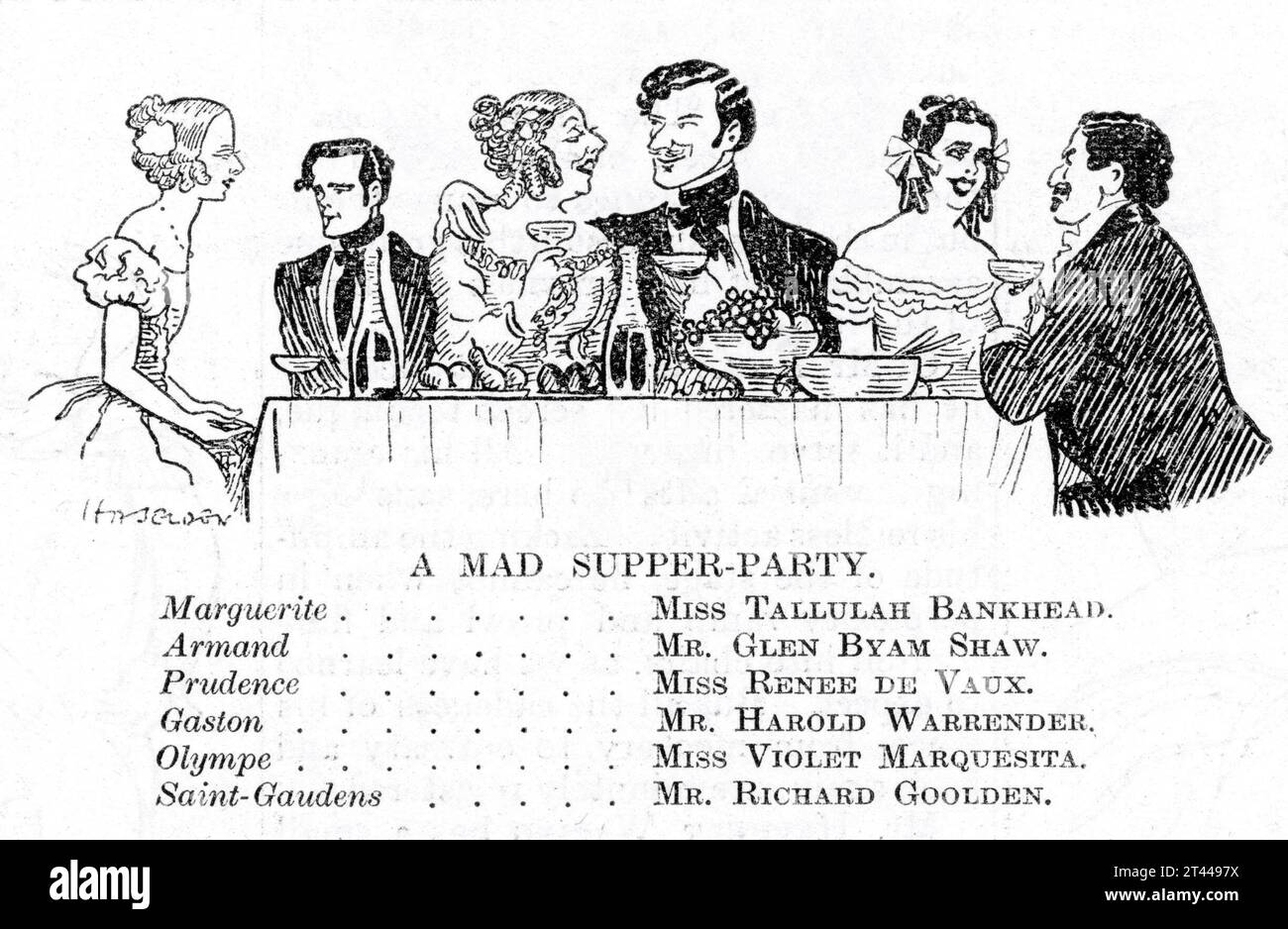 TALLULAH BANKHEAD as Marguerite Gautier GLEN BYAM SHAW as Armand Duval ...