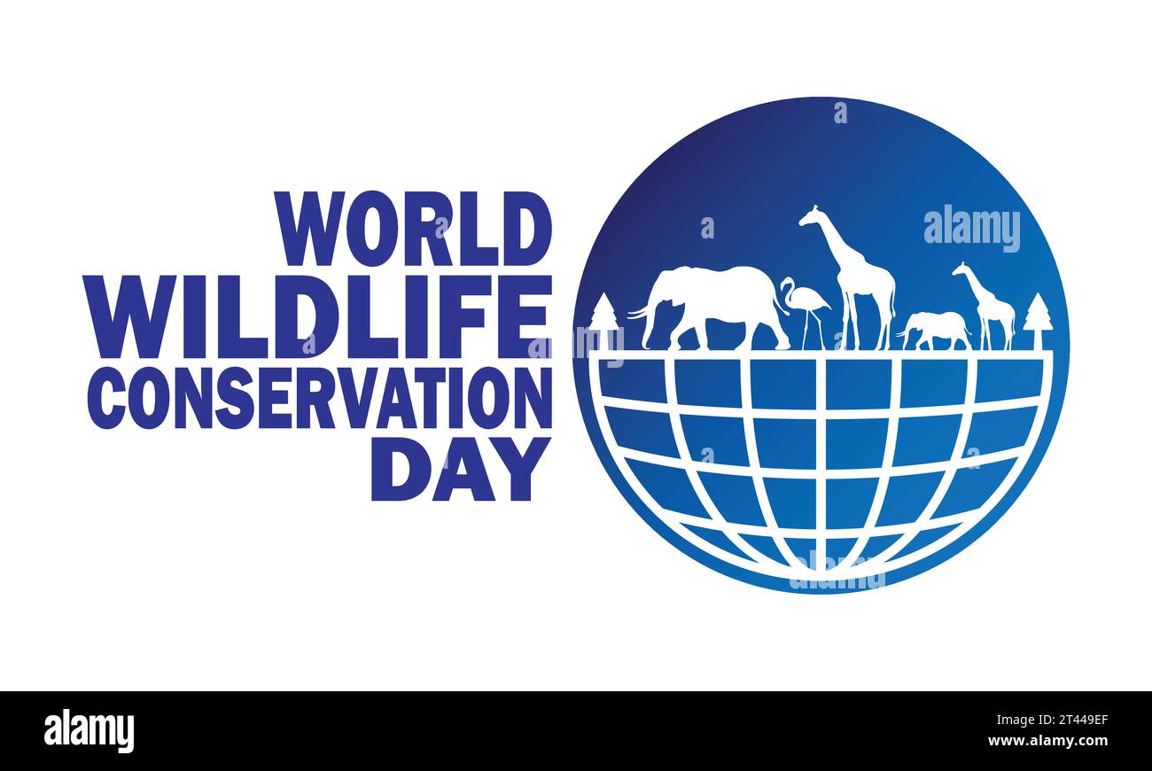 World Wildlife Conservation Day. Holiday concept. Template for ...