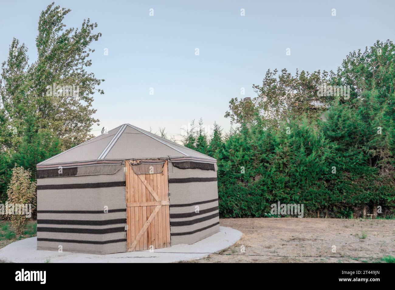 Old turkish, mongolian sultan tent, seljuk period, marquee Stock Photo ...