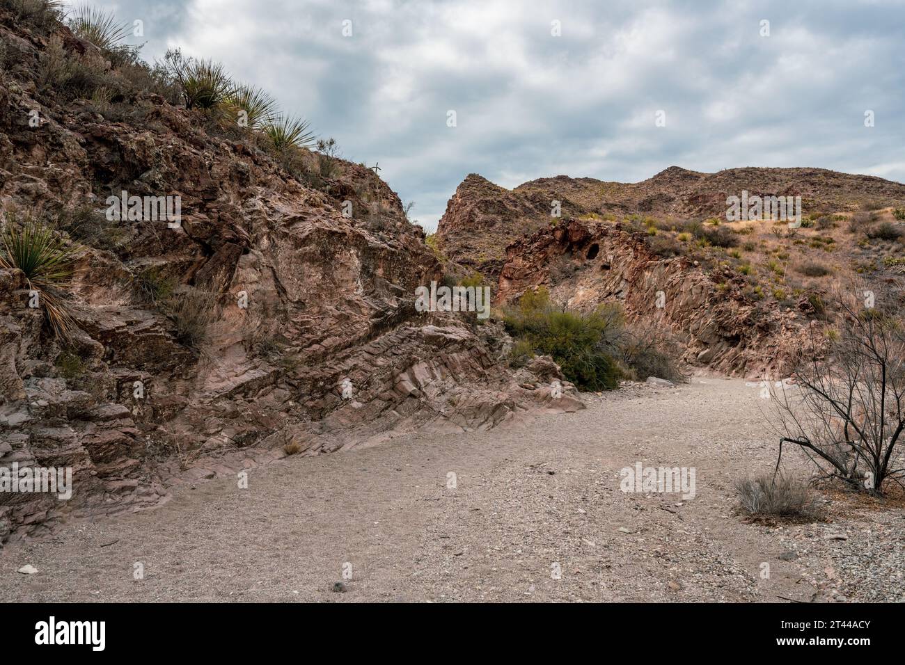 Hiking trail winds through canyon hi-res stock photography and images ...