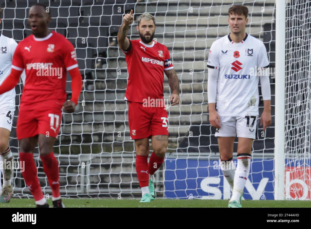 Swindon Town's captain Charlie Austin during the first half of the Sky ...