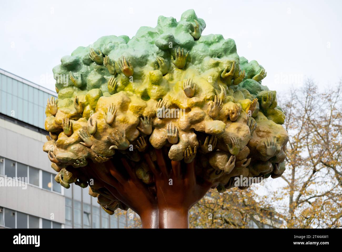 Tree of Hands sculpture, Starley Gardens, Coventry, West Midlands ...