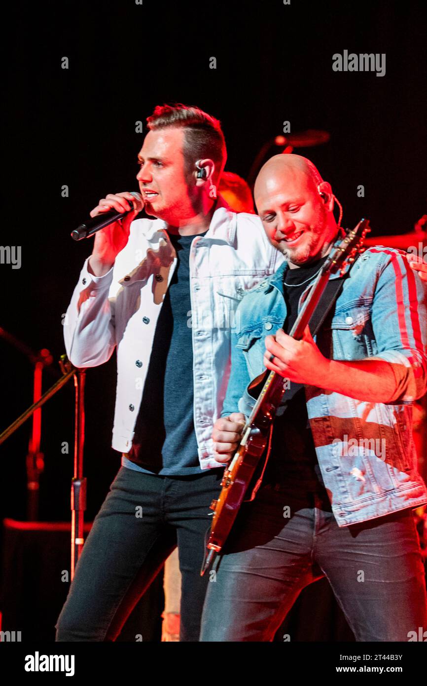 Edmonton, Canada. 26th Oct, 2023. L to R Ty Hunter and Brock Hunter of ...