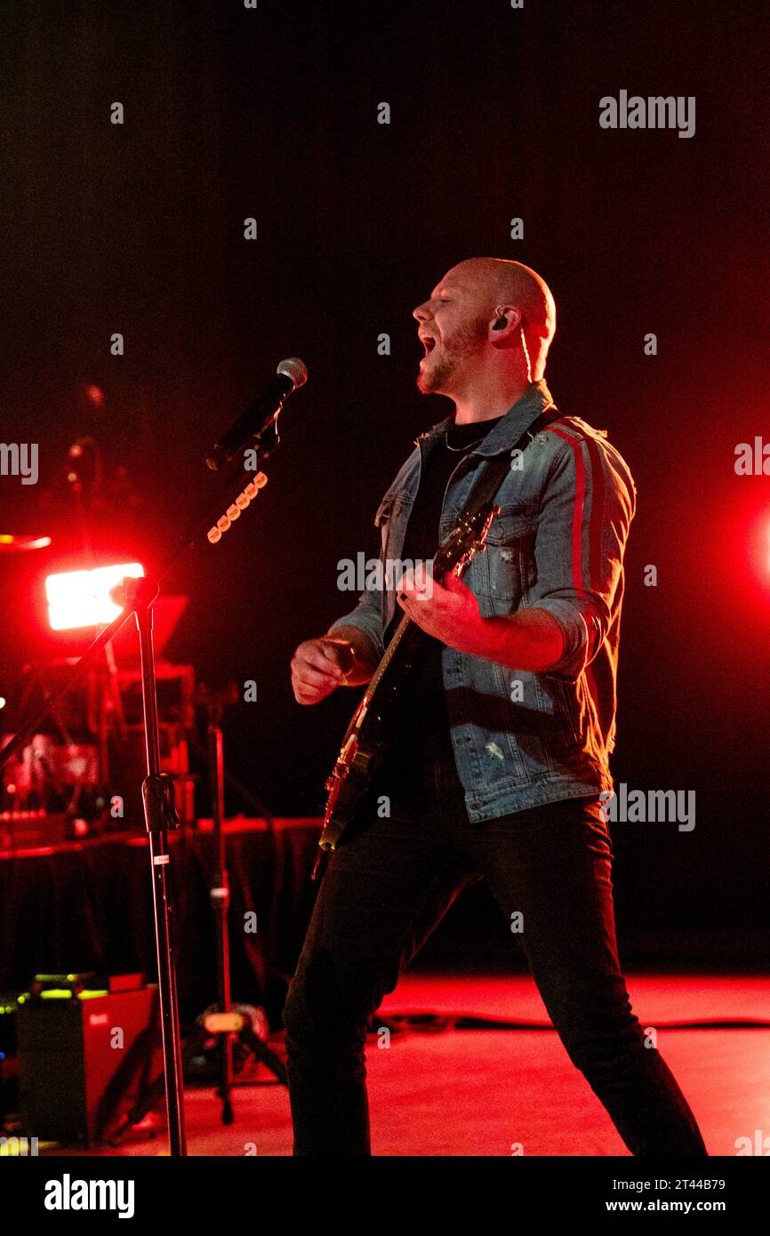 Edmonton, Canada. 26th Oct, 2023. Brock Hunter (guitar) of the Canadian ...