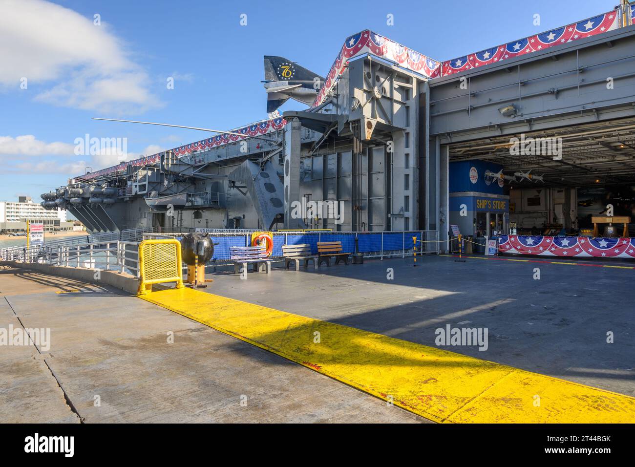 Corpus Christi, Texas, USA - October 12, 2023: Visitors entrance to the ...