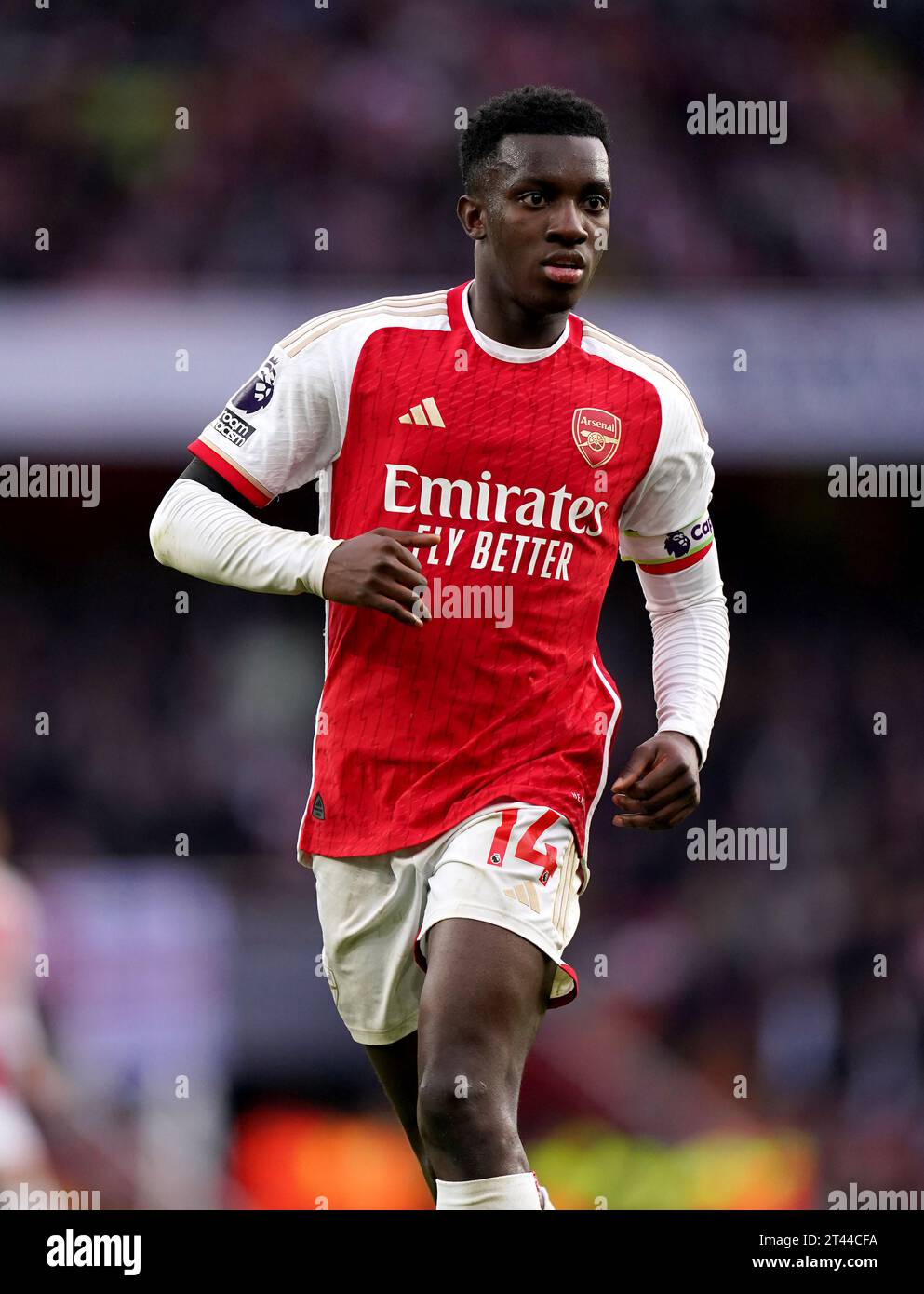 Arsenal’s Eddie Nketiah during the Premier League match at the Emirates ...