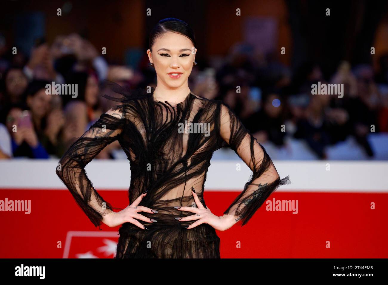 October 28, 2023, ROME, ITALY: Italian actor Maria Esposito arrives for ...