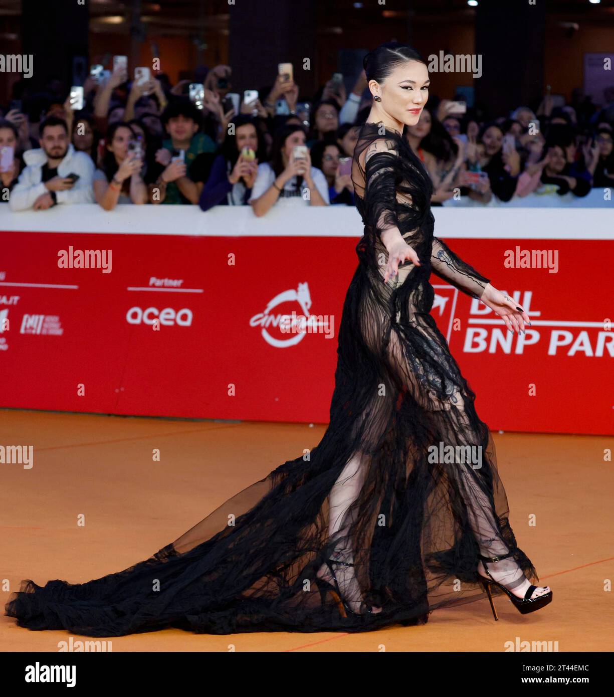 October 28, 2023, ROME, ITALY: Italian actor Maria Esposito arrives for ...