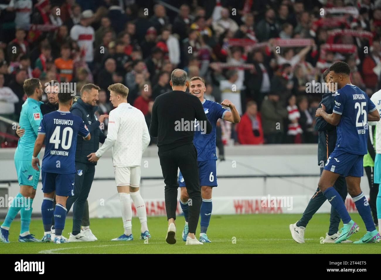 Stuttgart, Deutschland. 28th Oct, 2023. 10/28/2023, MHPArena, Stuttgart, GER, 1.FBL, VfB ...