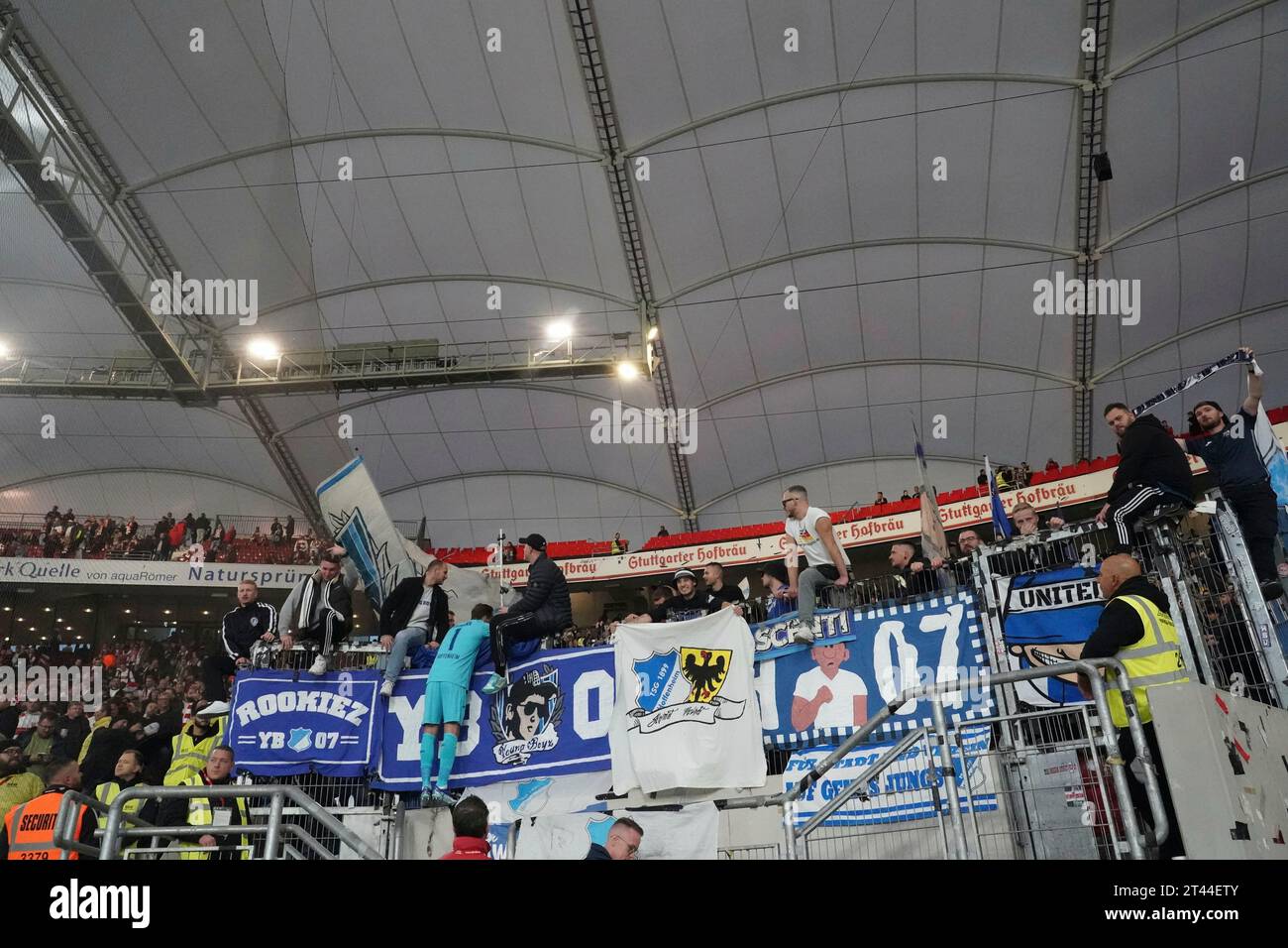 Stuttgart, Deutschland. 28th Oct, 2023. 10/28/2023, MHPArena, Stuttgart, GER, 1.FBL, VfB ...