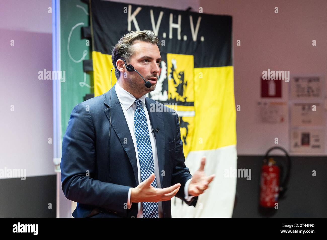 Gent, Belgium. 26th Oct, 2023. Dutch politician Thierry Baudet pictured ...