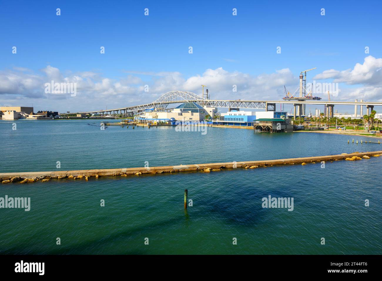The Port of Corpus Christi located on Corpus Christi Bay. Texas, USA ...