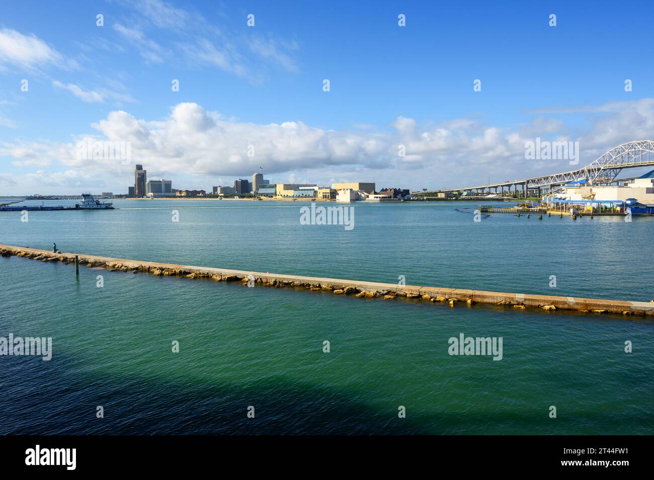 The Port of Corpus Christi located on Corpus Christi Bay. Texas, USA ...