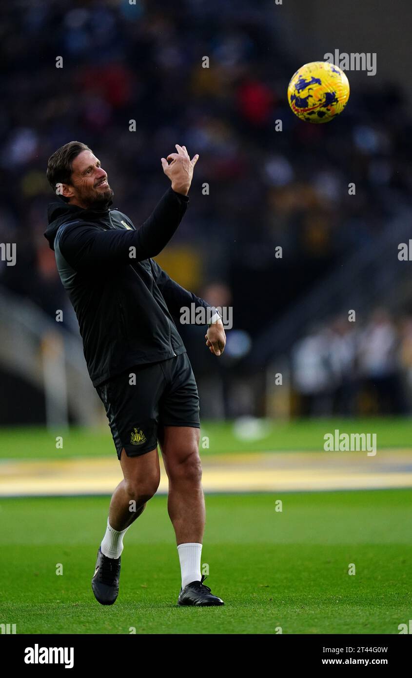 Newcastle United assistant manager Jason Tindall during the Premier ...