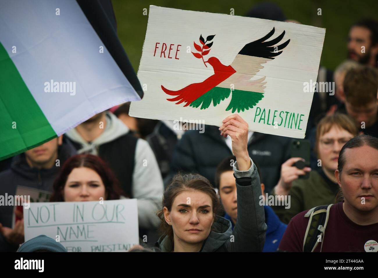 Edinburgh Scotland, UK 28 October 2023. Hundreds of pro Palestine ...