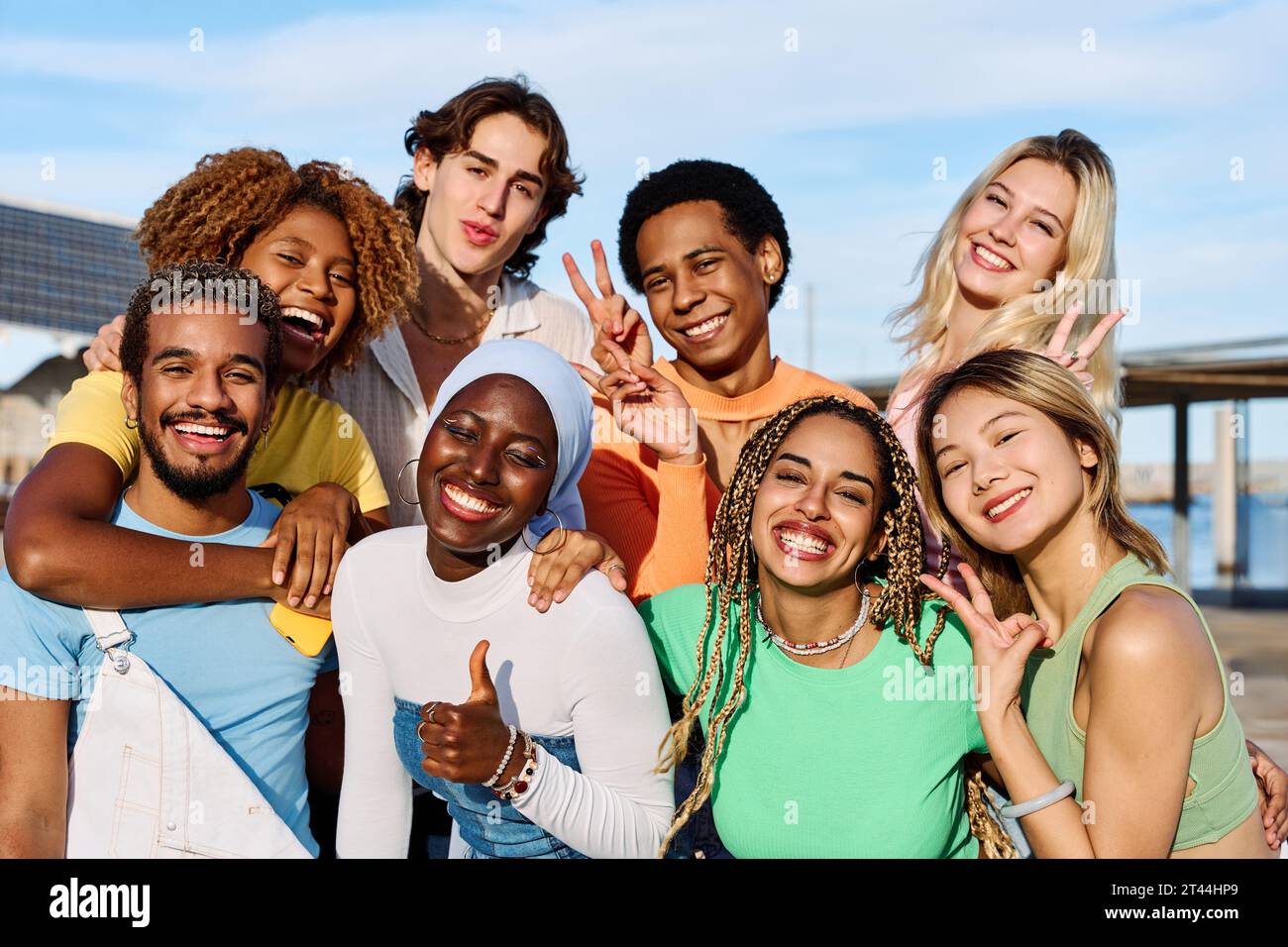 Group of multi-ethnic and gender diverse young people Stock Photo - Alamy