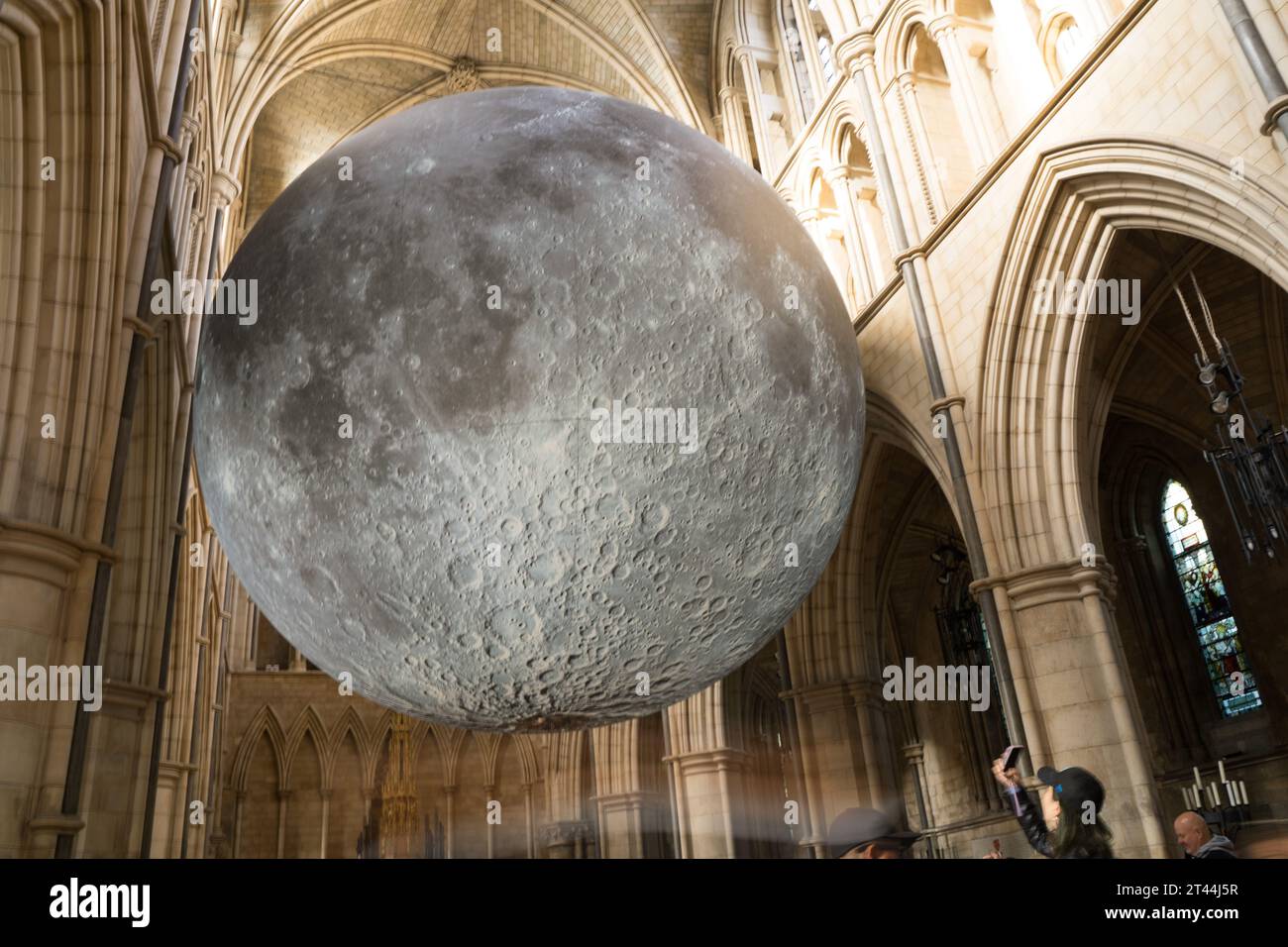 London UK 28th October 2023. Visitors to London Southwark Cathedral ...