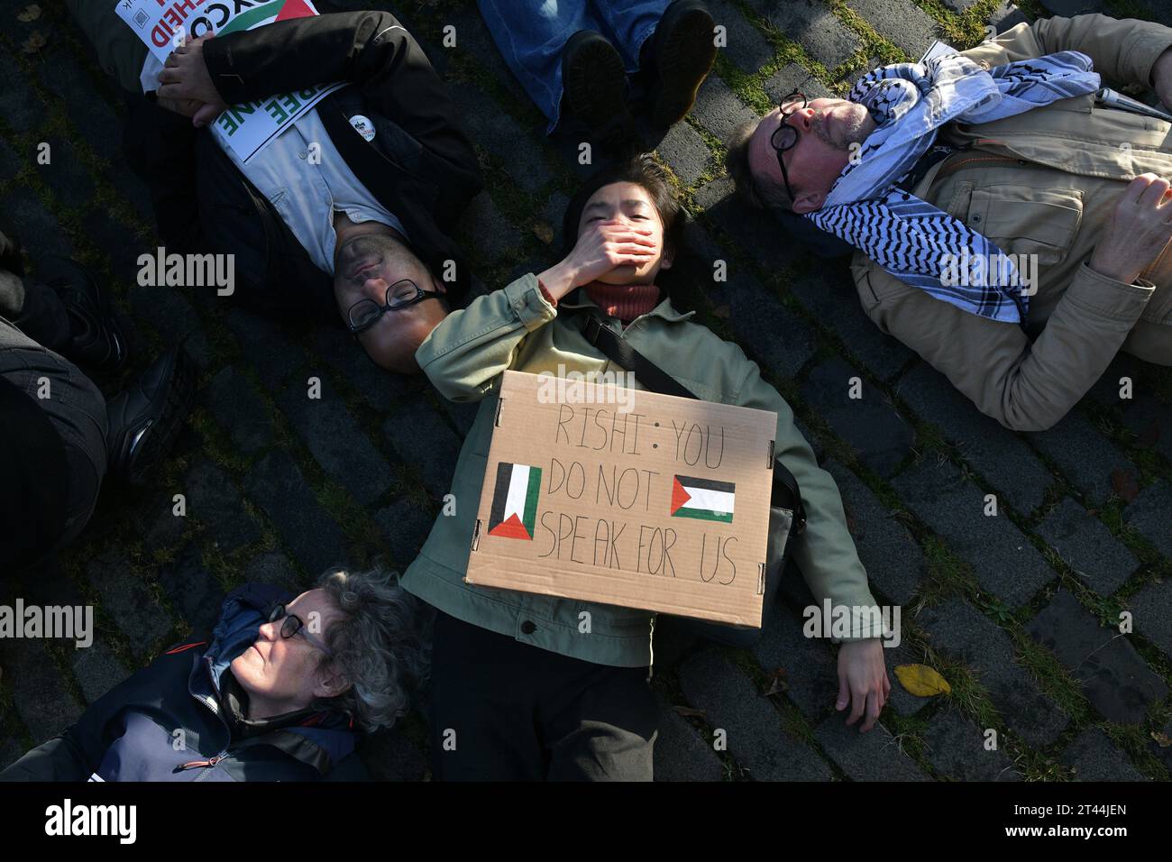 Edinburgh Scotland, UK 28 October 2023. Hundreds of pro Palestine ...