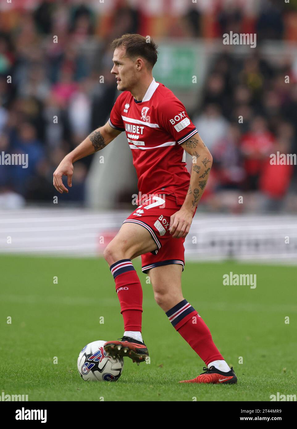 Lukas Engel of Middlesbrough during the Sky Bet Championship match ...