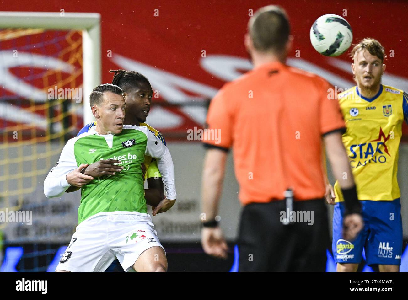 Beveren Waas, Belgium. 28th Oct, 2023. Francs Borains' Clement Tainmont ...
