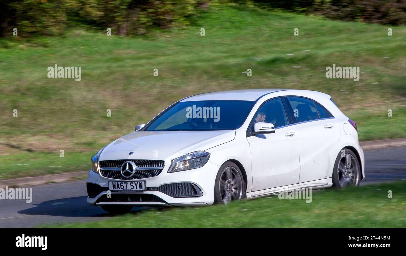 Milton Keynes,UK - Oct 28th 2023: 2017 white diesel engine Mercedes ...