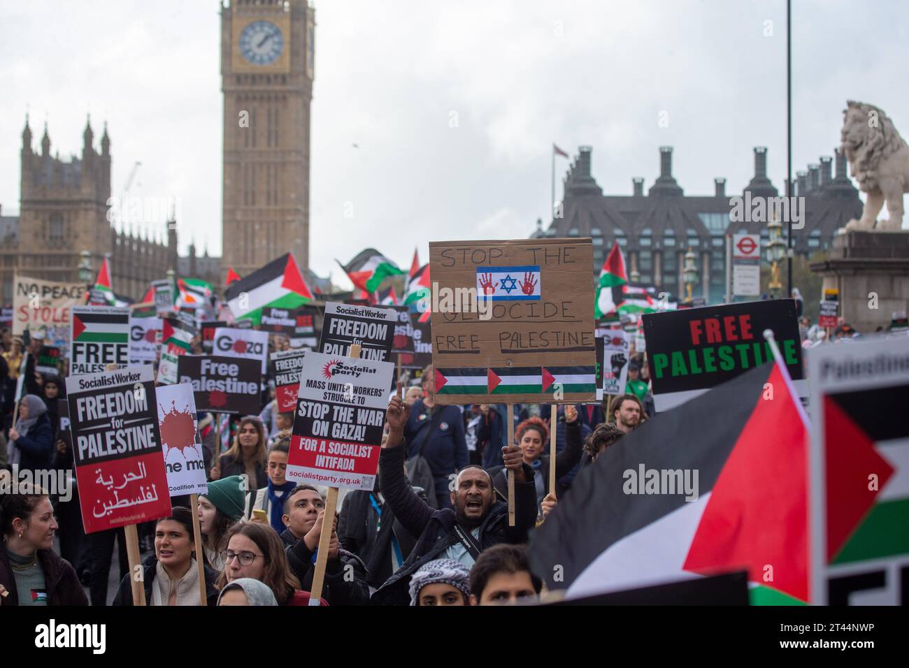 London, United Kingdom. October 28 2023.Thousands joined pro-Palestine ...
