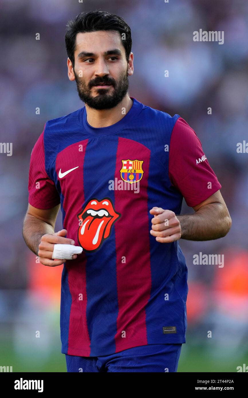 Barcelona, Spain. 28th Oct, 2023. Ilkay Gundogan (FC Barcelona) is ...