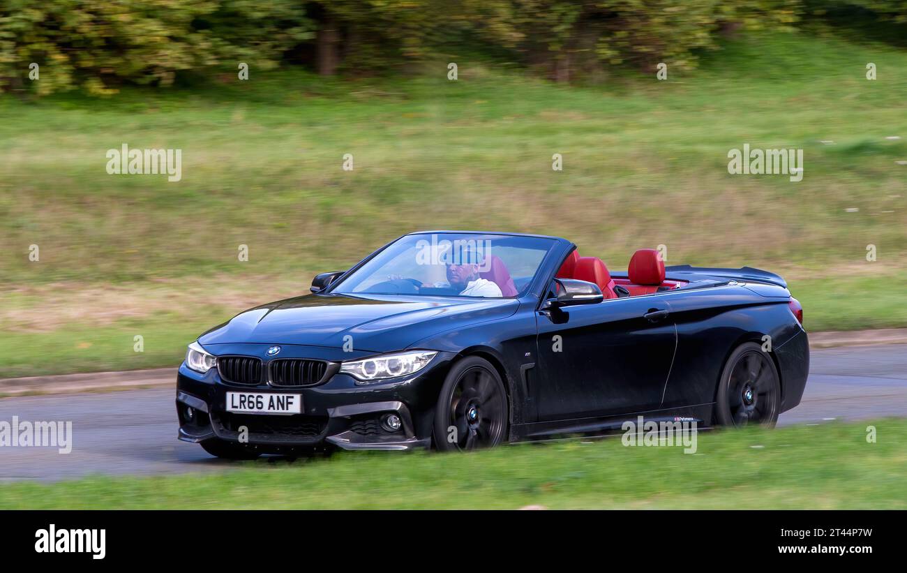 Milton Keynes,UK - Oct 28th 2023: 2016 diesel engine open top BMW 435 ...