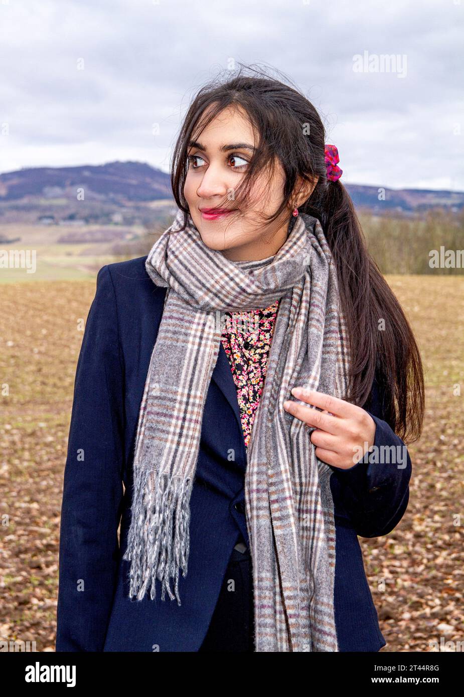 Woman in the countryside dundee hi-res stock photography and images - Alamy