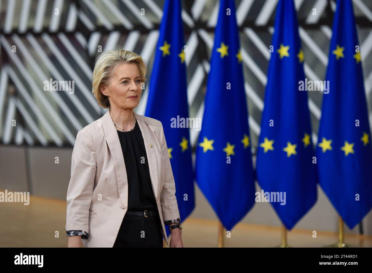 European Commission President Ursula von der Leyen arrives for an EU ...