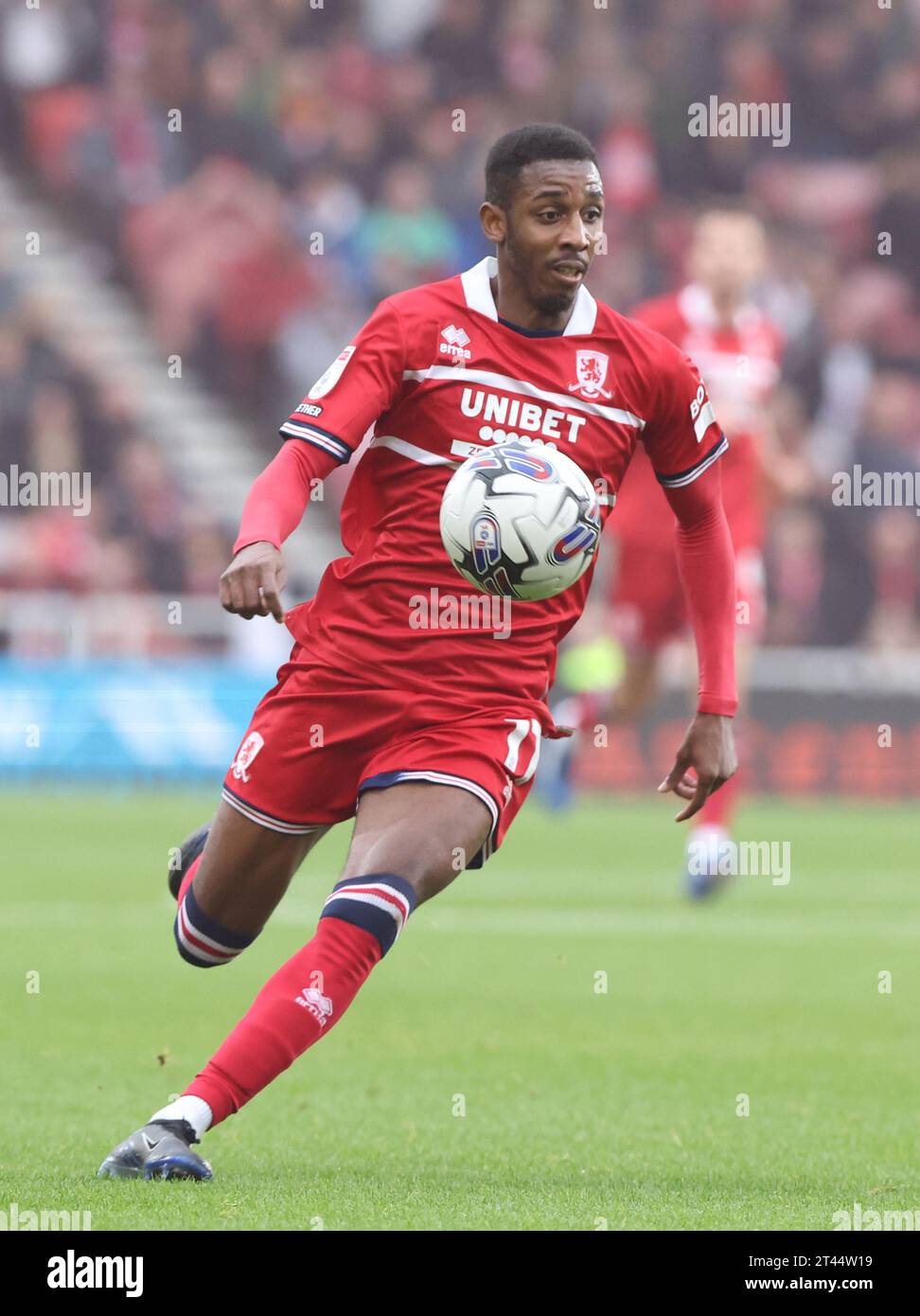 Isaiah Jones of Middlesbrough during the Sky Bet Championship match ...