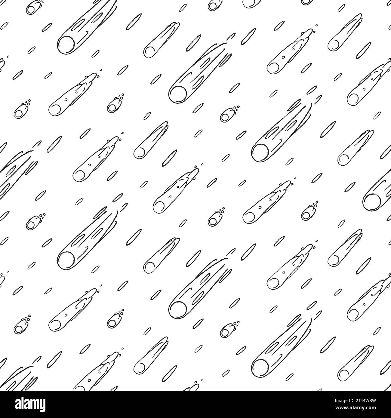 Line meteor shower pattern, shooting stars on a transparent background ...