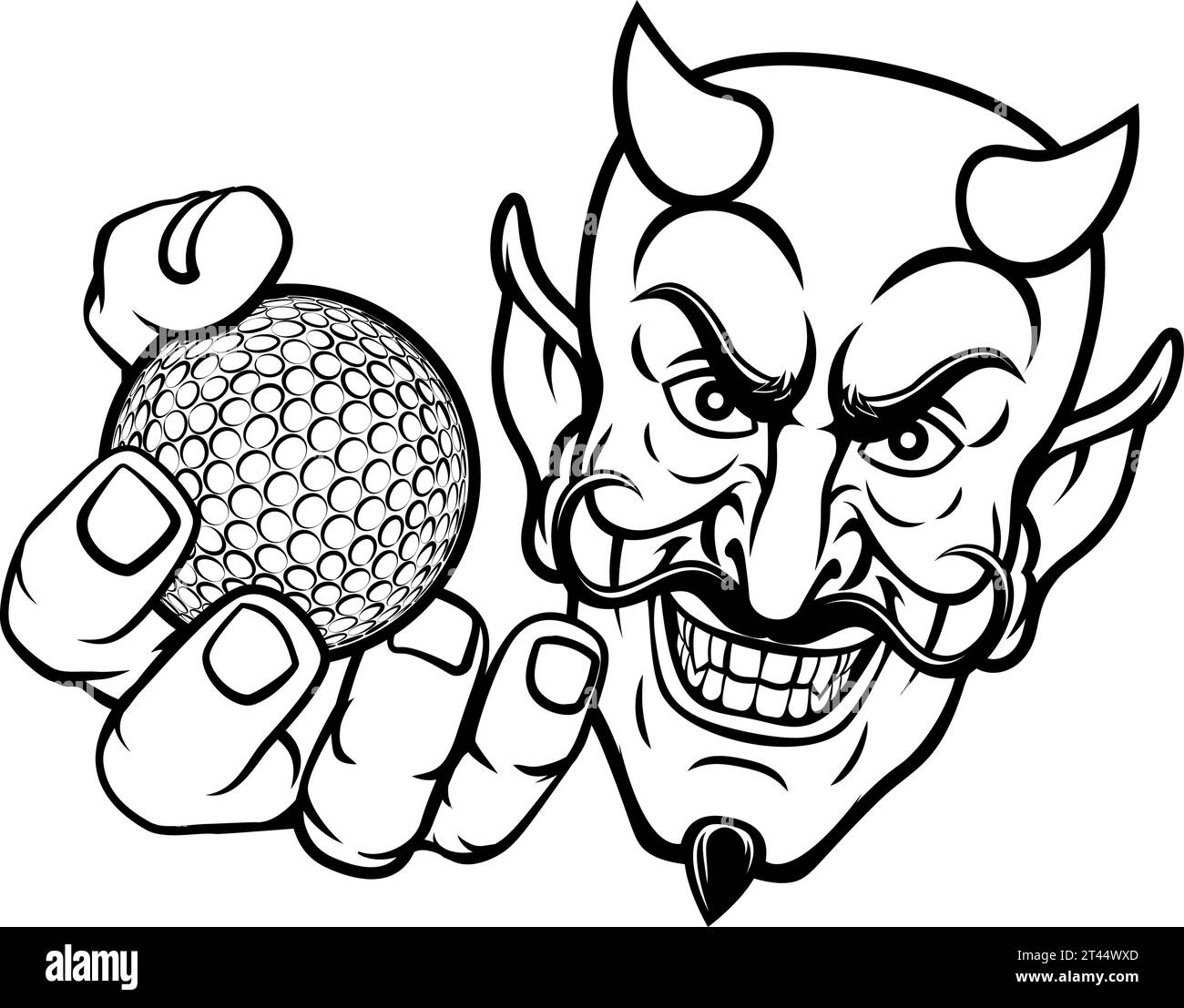 Cartoon golf player Black and White Stock Photos & Images - Alamy