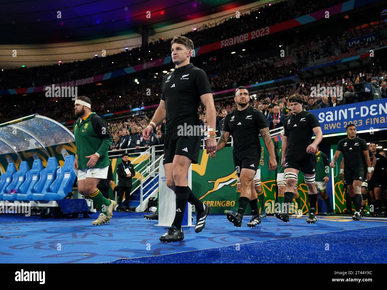 New Zealand's Beauden Barrett walks out before the Rugby World Cup 2023 ...