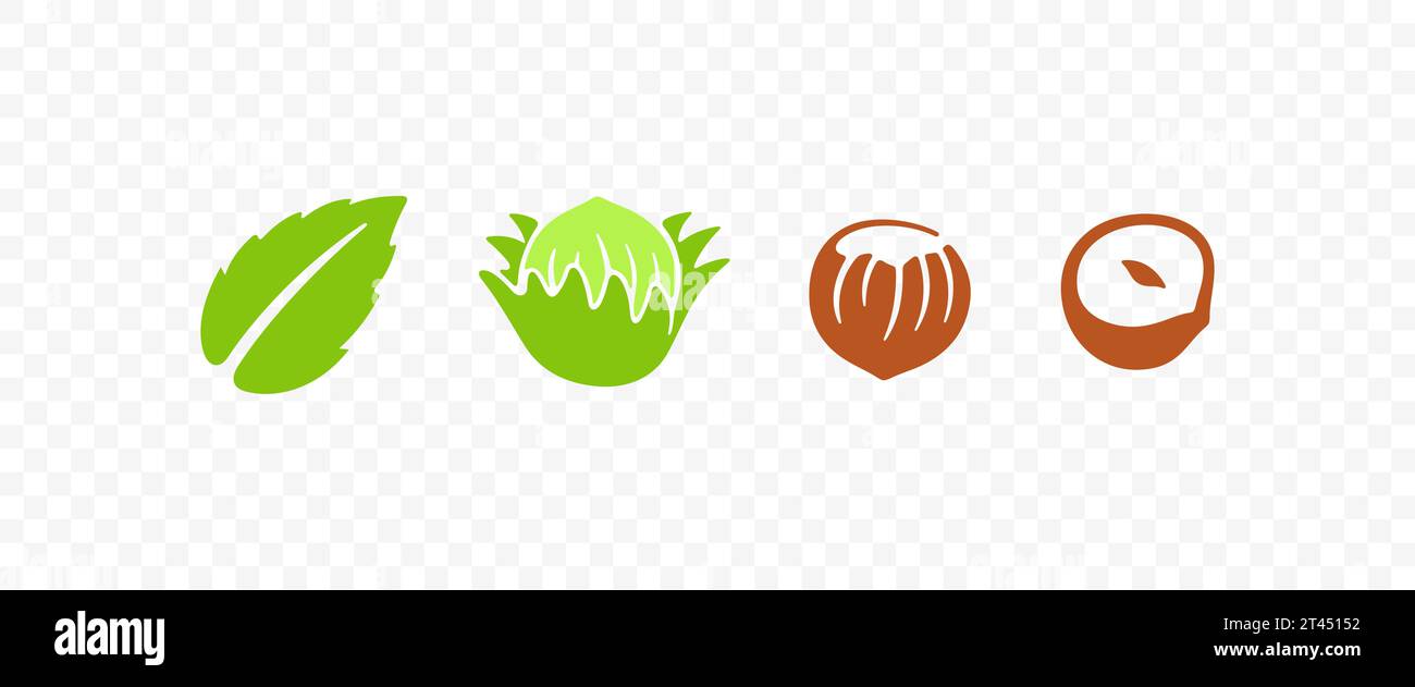 Hazelnut tree farm Stock Vector Images - Alamy