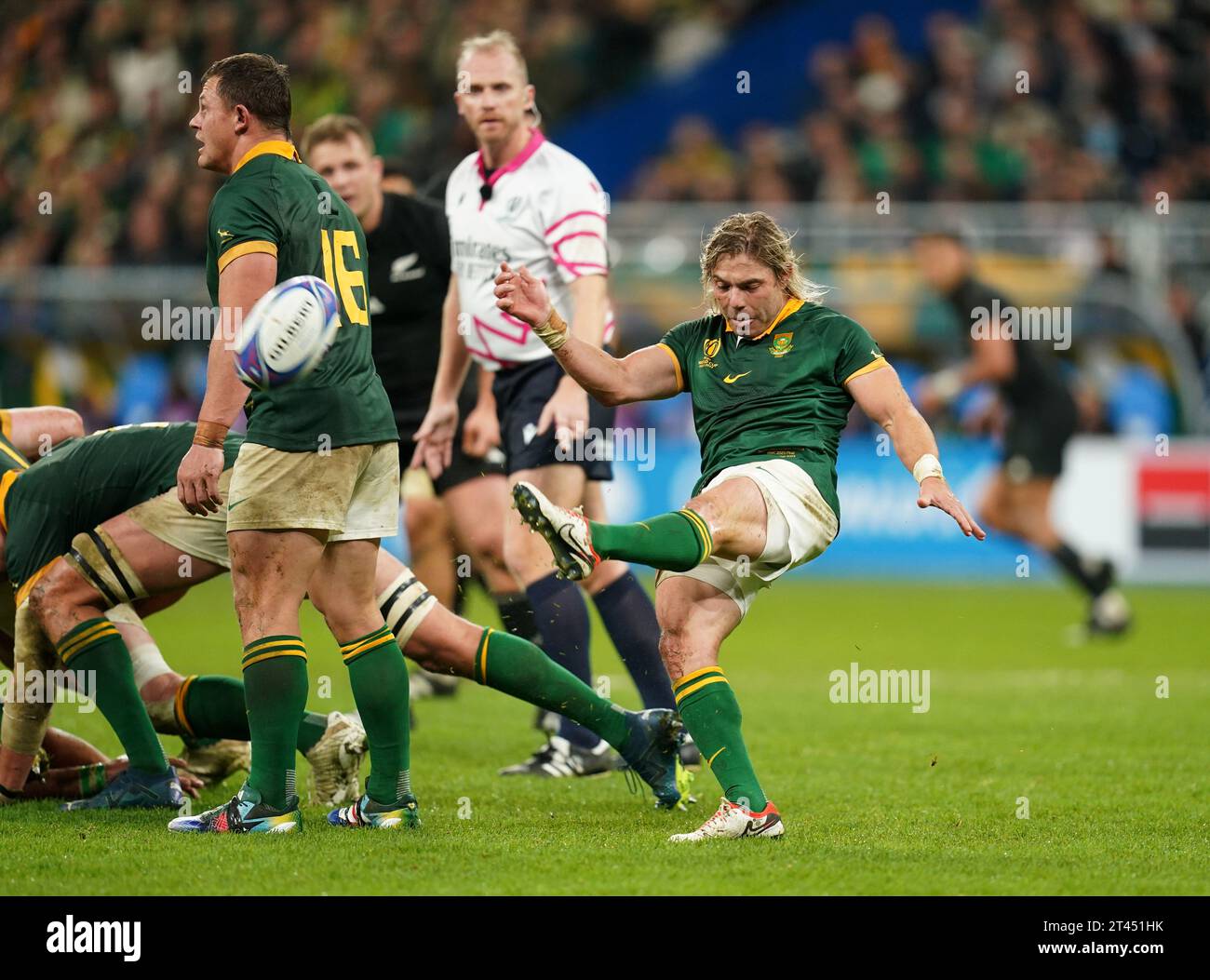 South Africa's Faf de Klerk during the Rugby World Cup 2023 final match ...