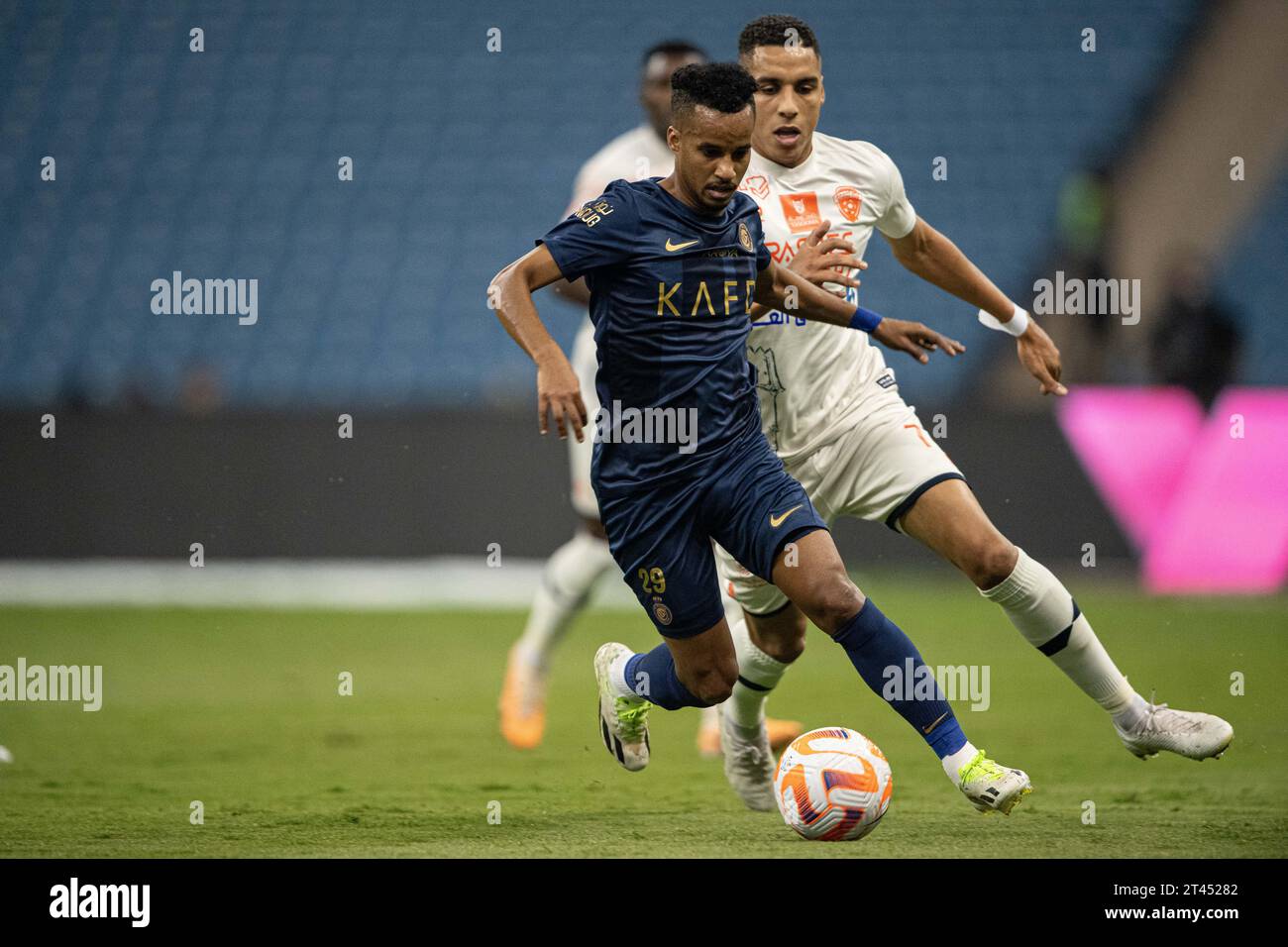 Abdulrahman Ghareeb of Al-Nassr FC in action during their Match Day 11 ...