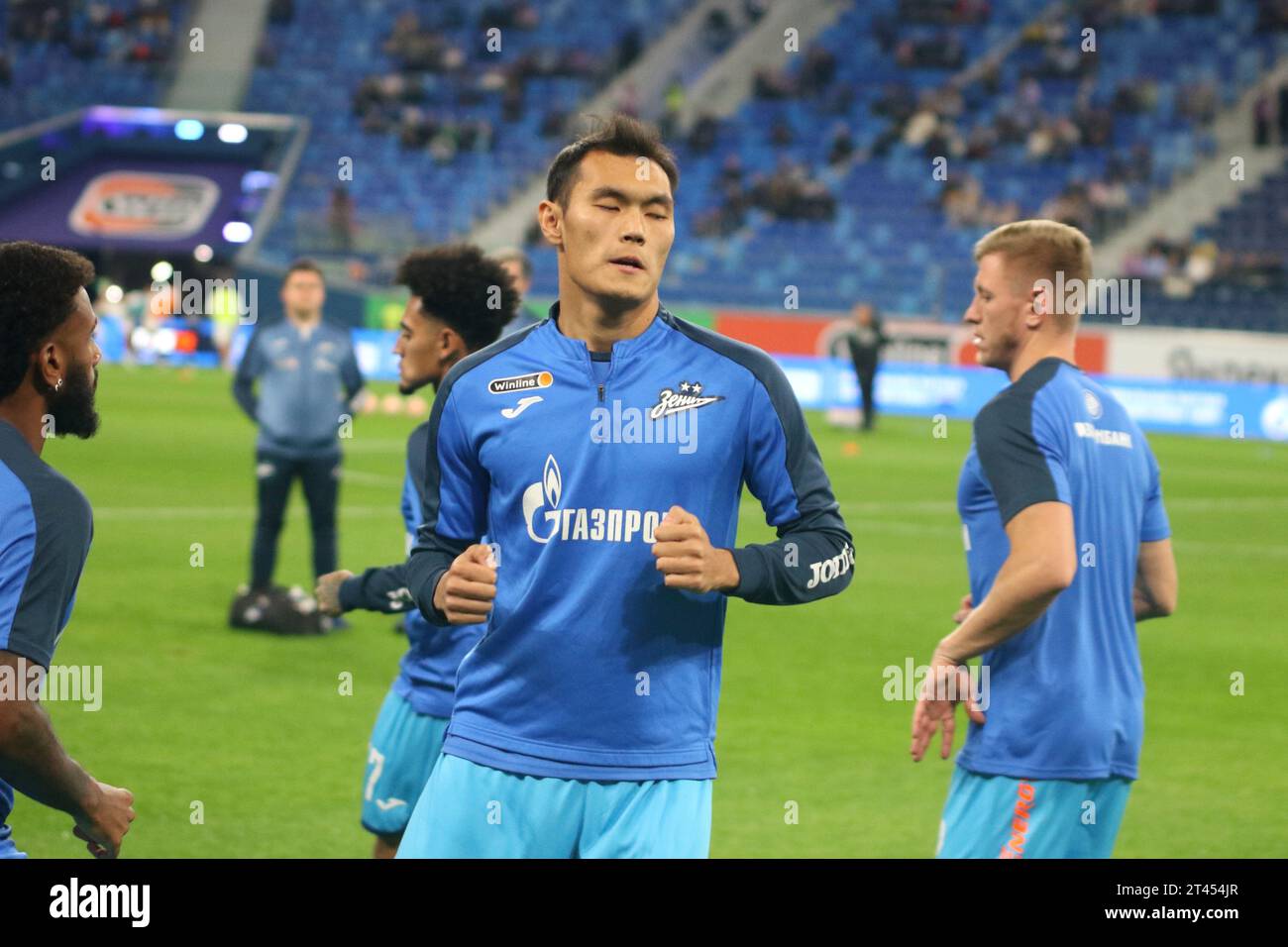 Saint Petersburg, Russia, 28 october 2023: Football. Russian Premier ...