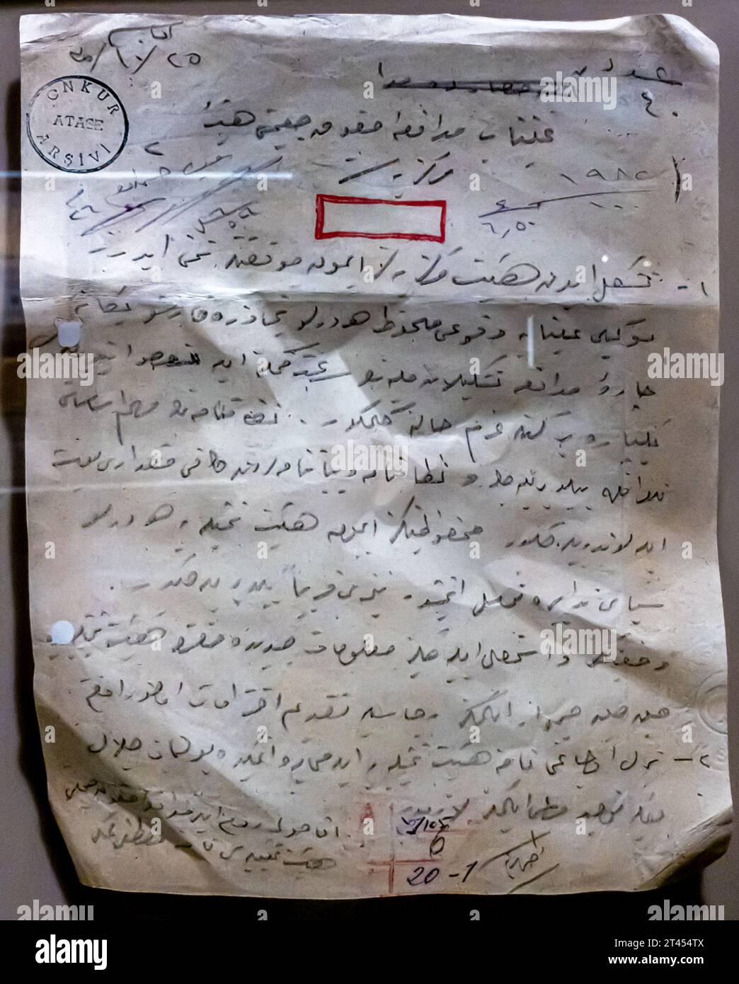 1920s telegram by Mustafa Kemal Atatyrk to Resistance organizstion of ...