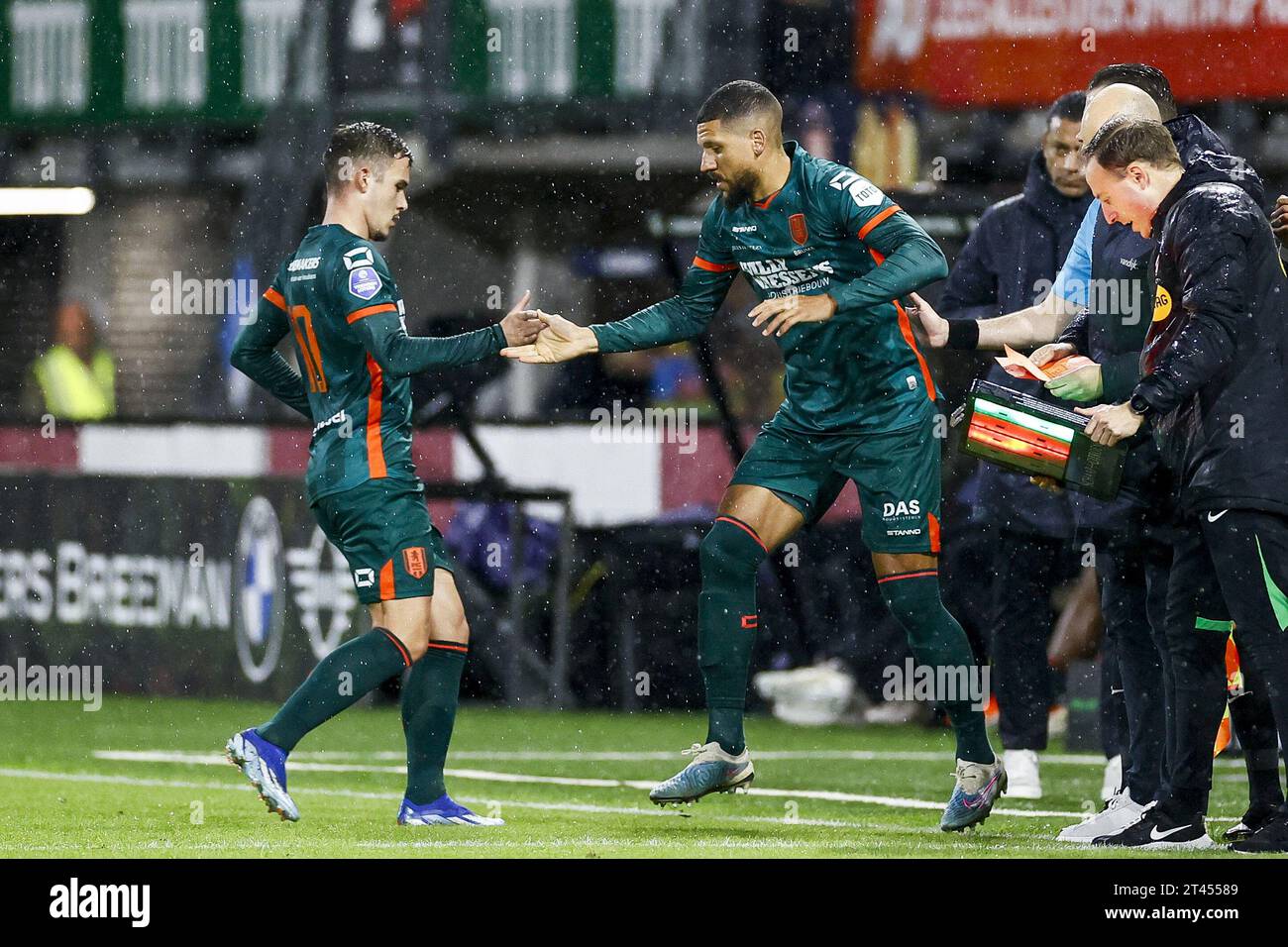 ROTTERDAM - (l-r) Filip Stevanovic of RKC Waalwijk, Jeffrey Bruma of RKC Waalwijk during the ...