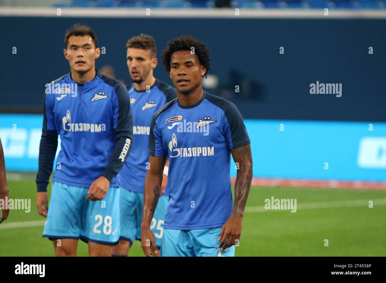 Saint Petersburg, Russia, 28 october 2023: Football. Russian Premier League 2023-2024. Zenit FC ...