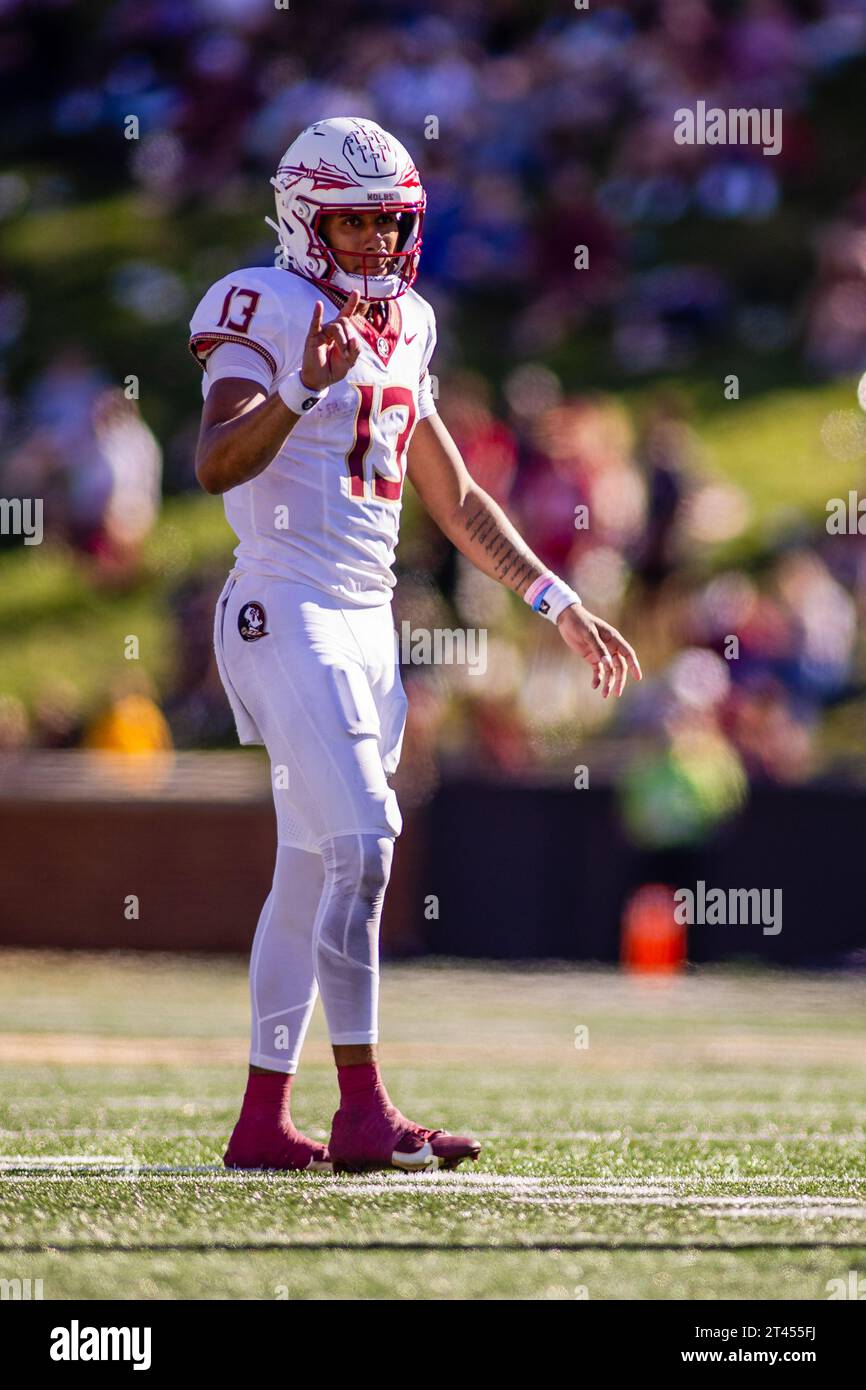 Winston-Salem, NC, USA. 28th Oct, 2023. Florida State Seminoles ...
