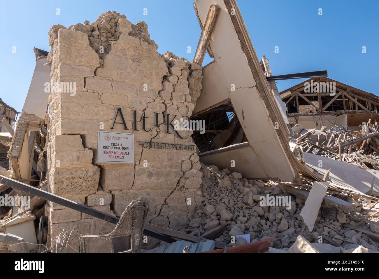 ALTIKA hotel building destroyed by 2023 earthquake. Antakya Turkey ...