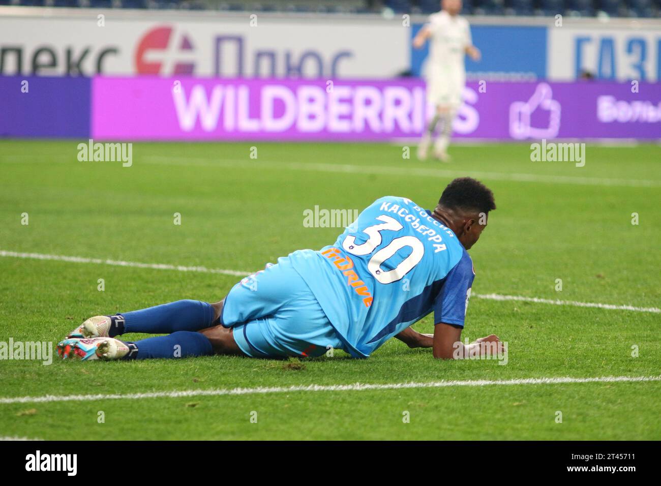 Saint Petersburg, Russia, 28 october 2023: Football. Russian Premier ...